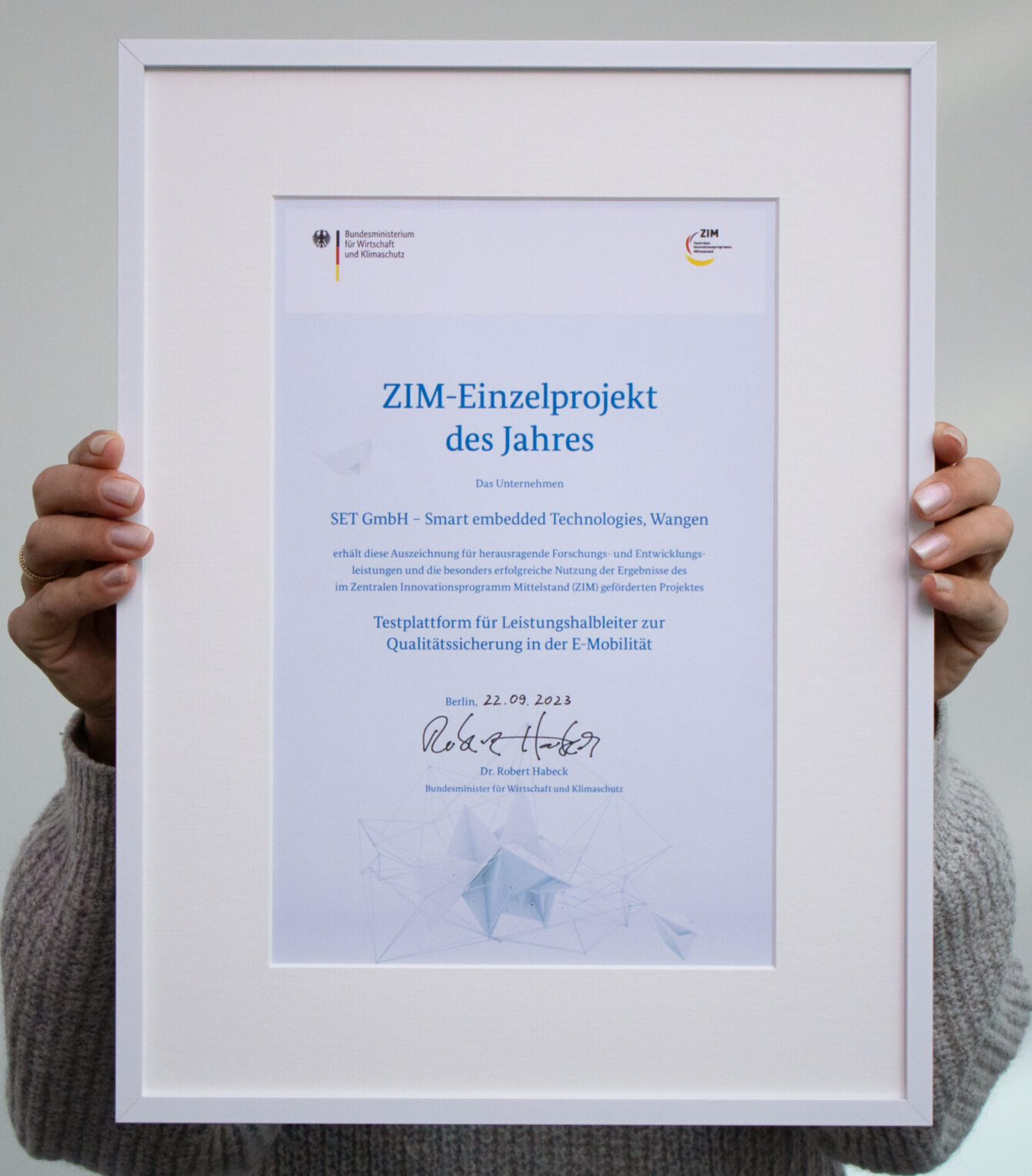 Best ZIM individual project of the year 2023 | SET GmbH